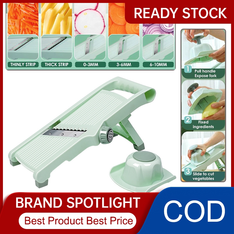 Adjustable Food Slicer Foldable Vegetable Slicer Space Saving Veggie ...