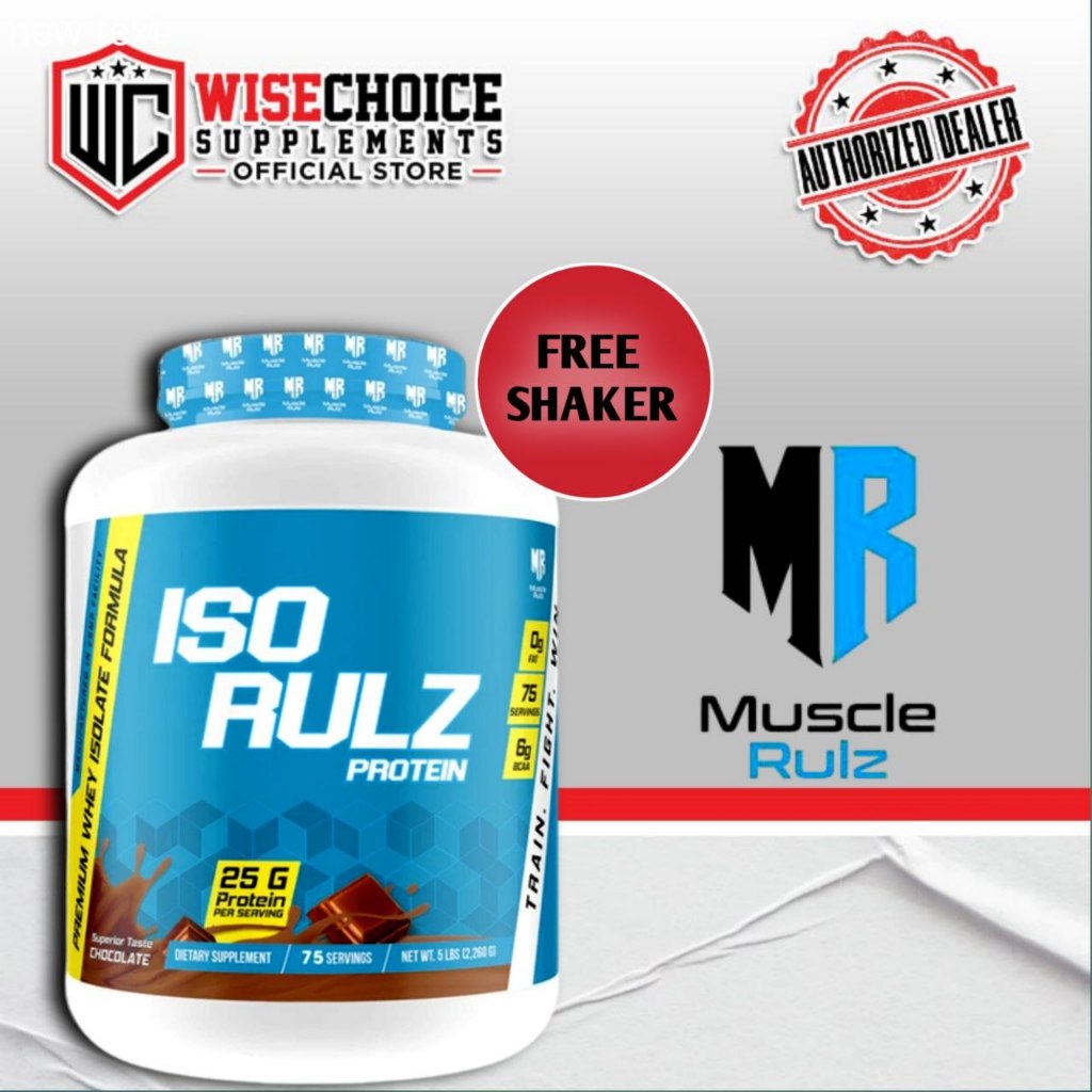 MUSCLE RULZ ISO RULZ WHEY ISOLATE PROTEIN POWDER 5 LBS | Shopee Philippines