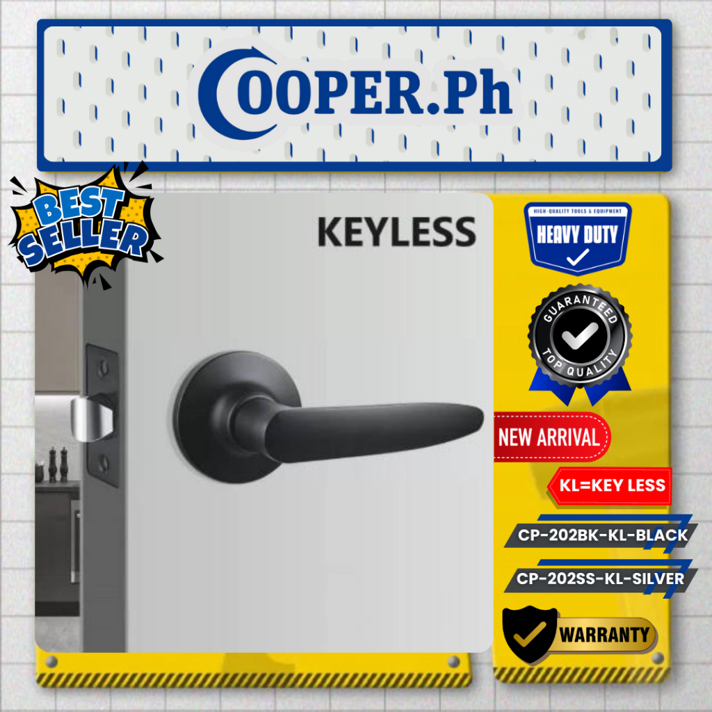 COOPER door lock, Keyless lock, toilet and bathroom door lock, handle ...