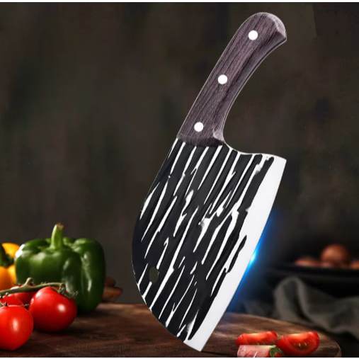 Japanese Chef's Knife Forged Fish Head Knife Meat Cleaver Handmade ...