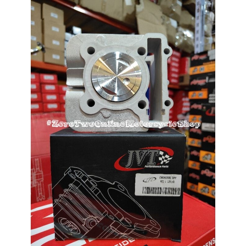 JVT 59mm Chrome Bore Block w/ Cast Piston for Mio i 125, Mio Soul i 125 ...