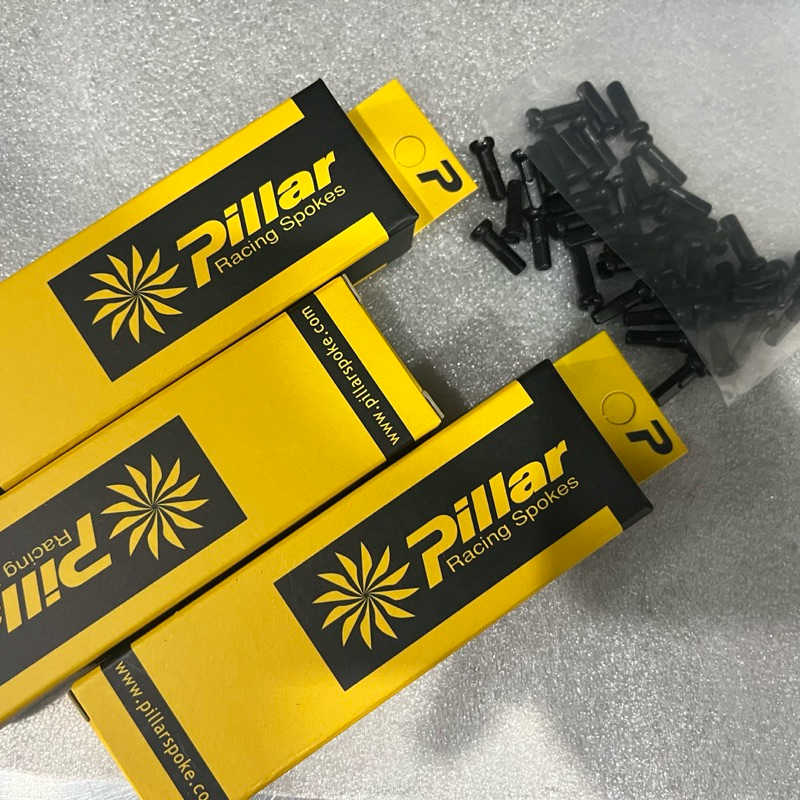 Pillar Racing Spoke Nipples 72pcs per Box 14gauge 14mm Black for ...