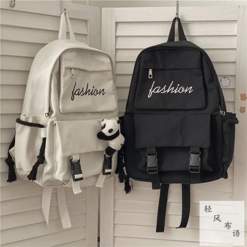 Japanese Harajuku Dark Girl Bag Student SchoolBag Korea Ins Port Style ...