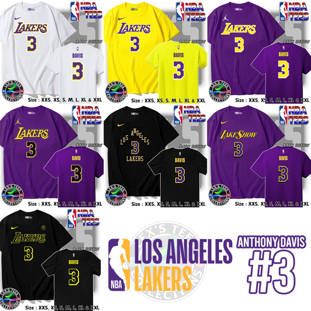 LA LAKERS Anthony Davis #3 NBA - Jersey Shirt | Lex'sTEES | Shopee ...