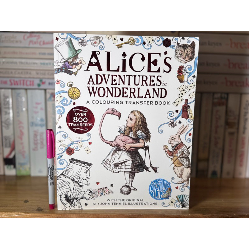 Alice's Adventures in Wonderland: A Colouring Transfer Book Coloring ...