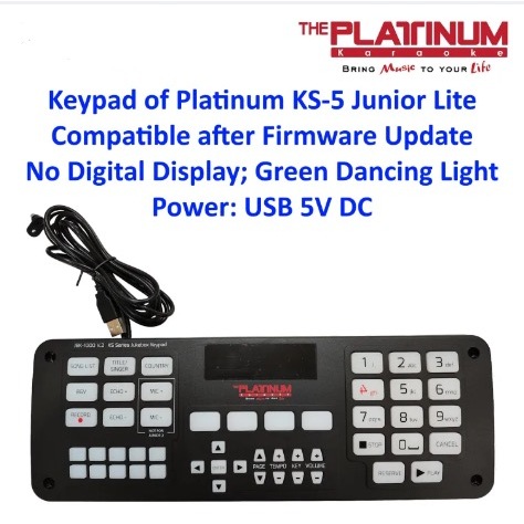 Platinum Jukebox Keypad/Keyboard of Platinum KS-5/KS-10/KS-10 MINI ...