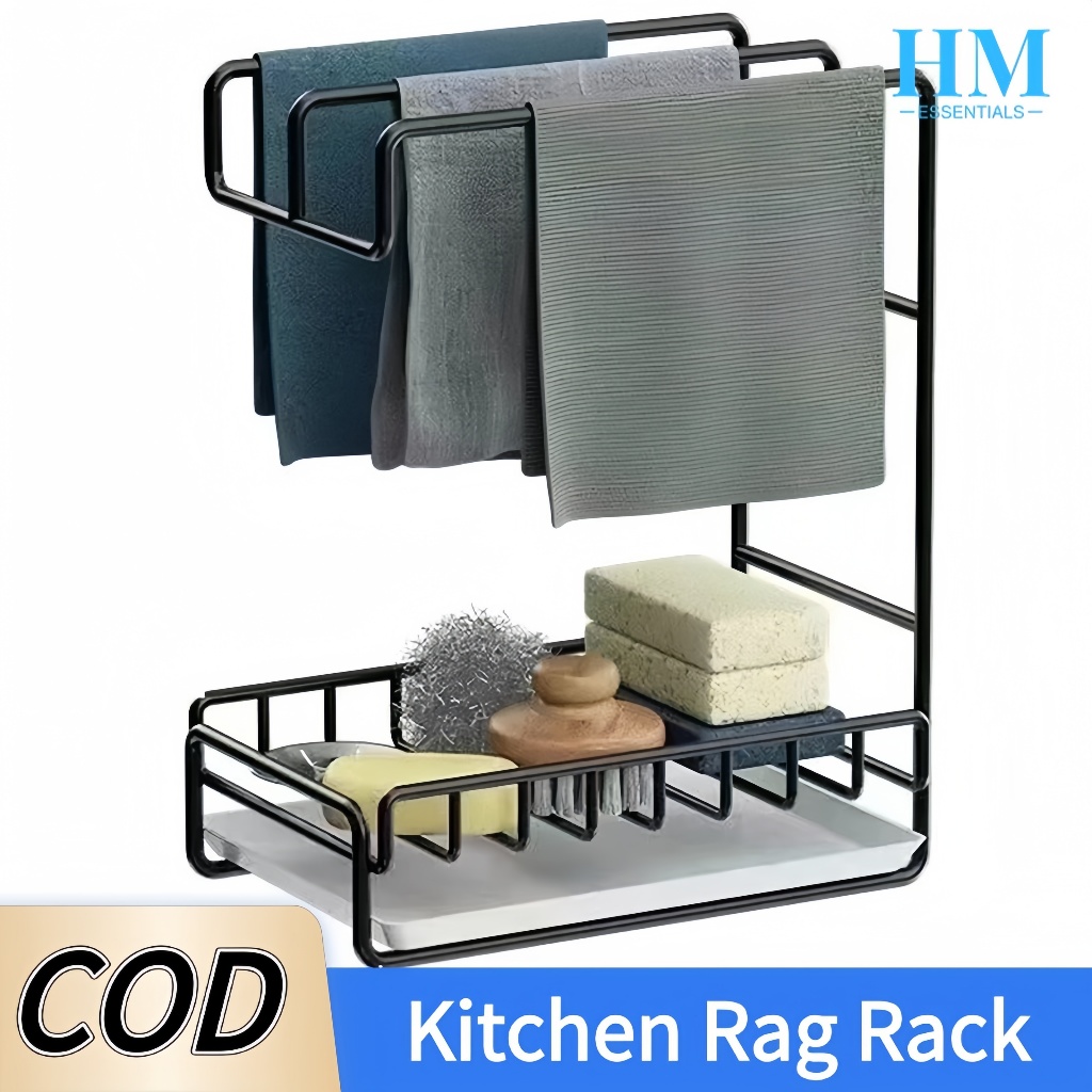 Stainless Kitchen Rag Rack Storage Organizer Rack Drain Rack Wall ...