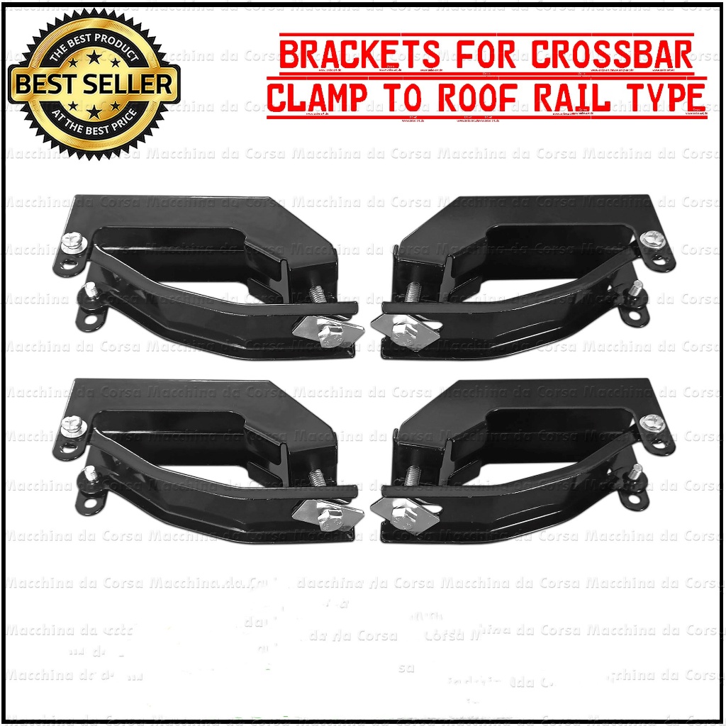 Brackets for Universal Crossbar Clamp to Roof Rail Type 4 pcs buzzrack ...