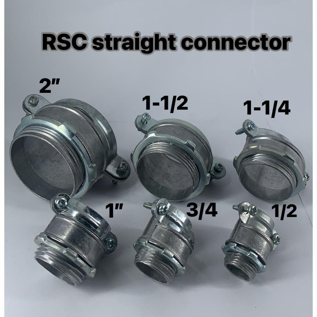 RSC STRAIGHT ALUMINUM CONNECTOR FITTINGS FOR MATAL ELECTRICAL PIPE ...
