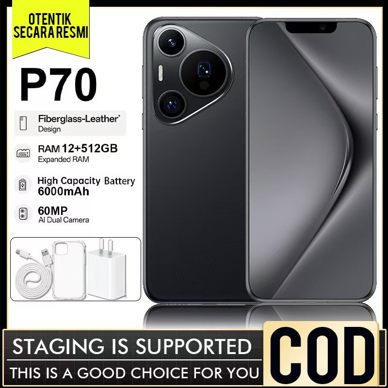 Pura 70 5G Original Phone 12+512 GB New and Legit Cellphone 6000mAh Battery Gaming Phone P70 COD ...