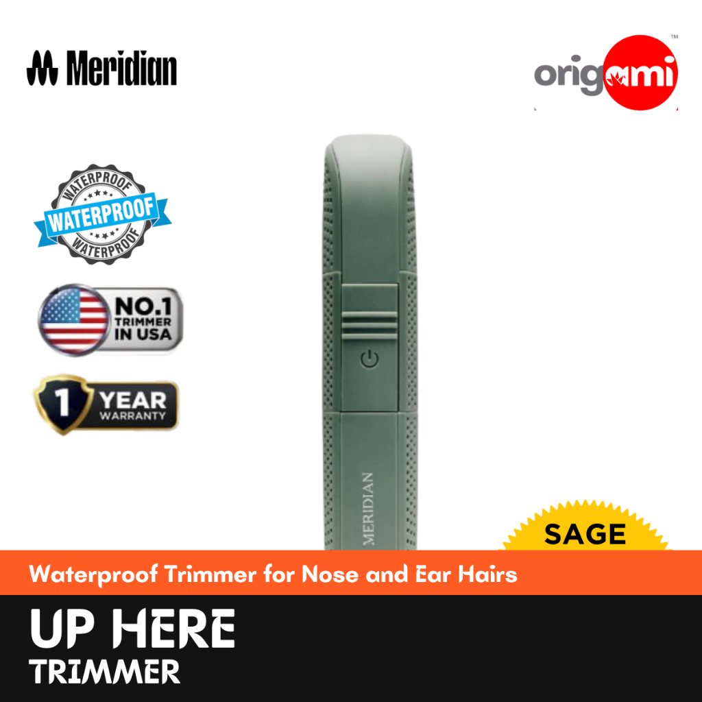 The Up-Here Trimmer by Meridian: Waterproof Nose and Ear Trimmer for ...