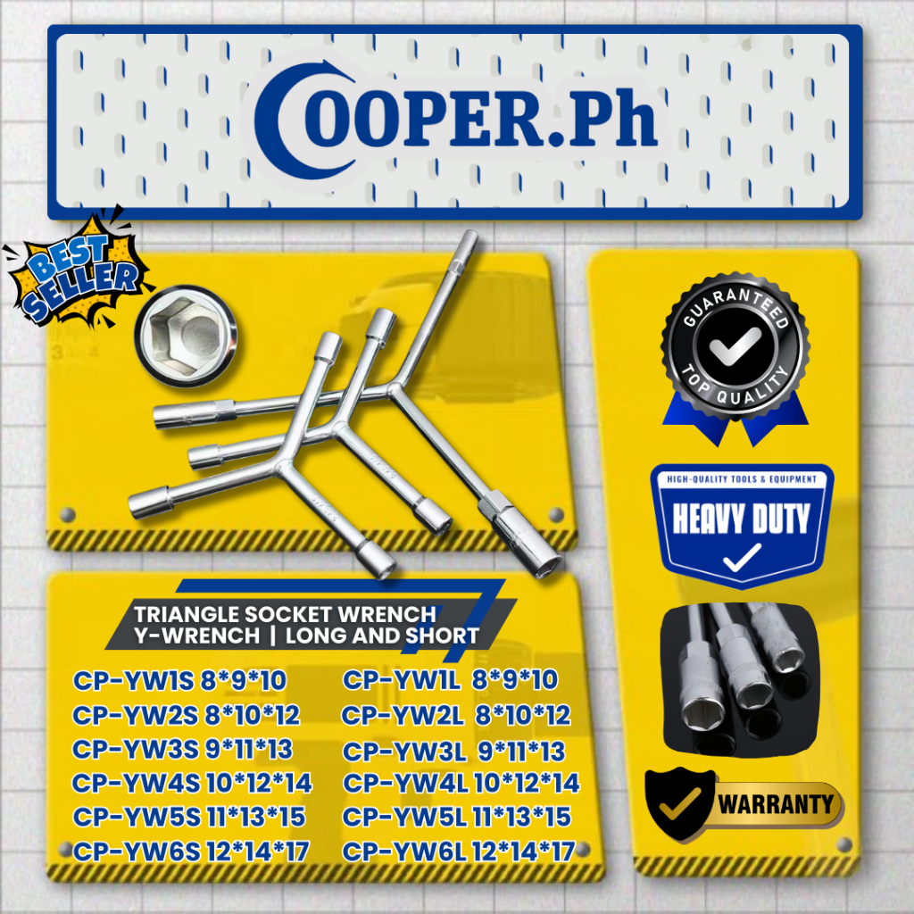 Cooper.ph Y-wrench triangle socket wrench long and short | Shopee ...