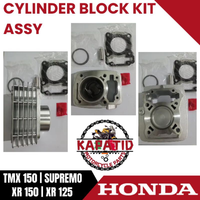 Honda genuine tmx150/supremo /xr150/xr125/cylinder block kit assy (std ...
