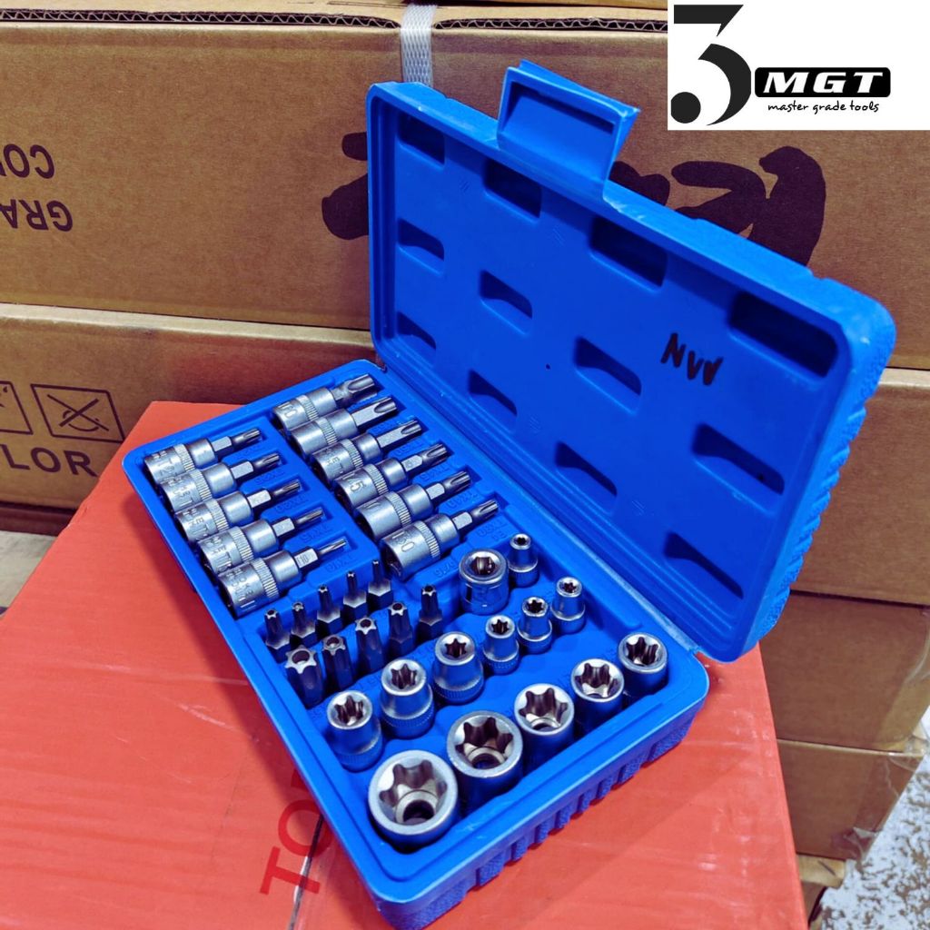 E-Torx Socket Set 1/4" 3?8" Dr. Socket 34PCS CHROME VANADIUM | Shopee Philippines