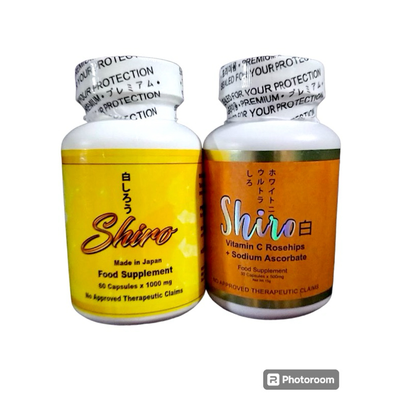 SHIRO COMBO GLUTATHIONE with ROSEHIP VITAMIN C + Sodium Ascorbate ...