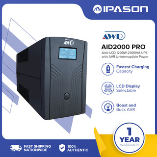 Ipason AWP AID2000 Pro Aide Pro LCD 1200W-2000VA UPS with AVR ...