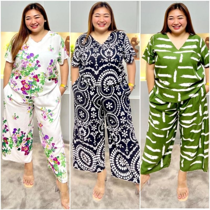️ BEST SELLER SQUAREPANTS TERNO CHALLIS W/ 2 SIDE POCKETS (LARGE-2XL ...