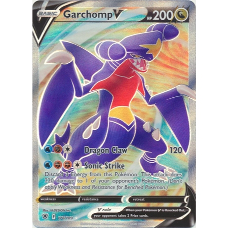 Pokemon TCG | Garchomp V - 178/189 - Full Art Ultra Rare | Shopee ...