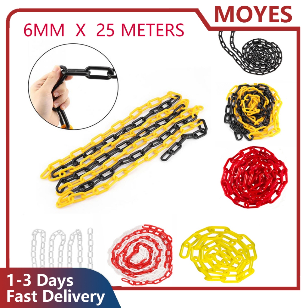 25 Meter Plastic Warning Barrier Chain Safety Chain Road Traffic Crowd ...