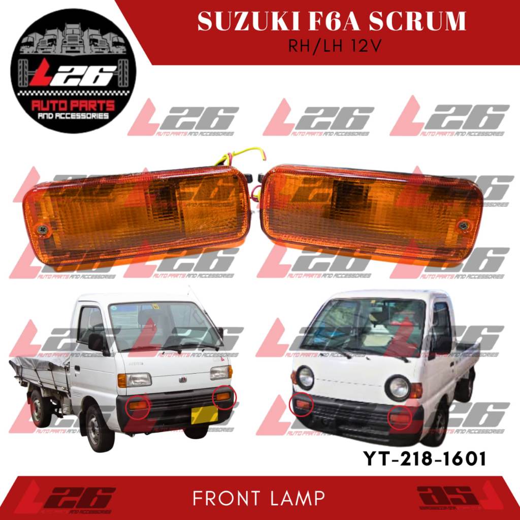 2PIECES Suzuki Multicab F5A/F6A Scrum Bumper Light Assembly Front Lamp ...