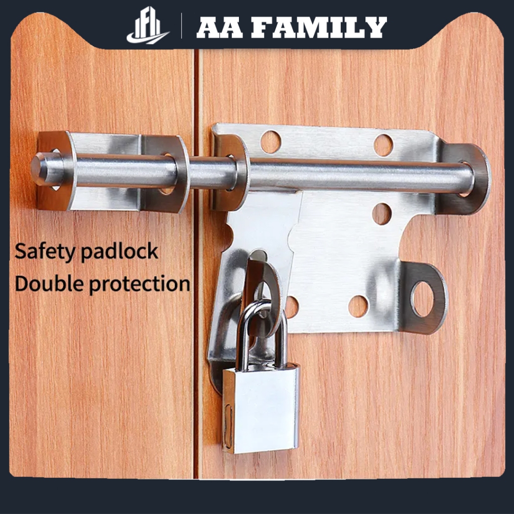 Stainless Steel Sliding Bolt Gate Latch Barrel Bolt Latch Hardware Door ...