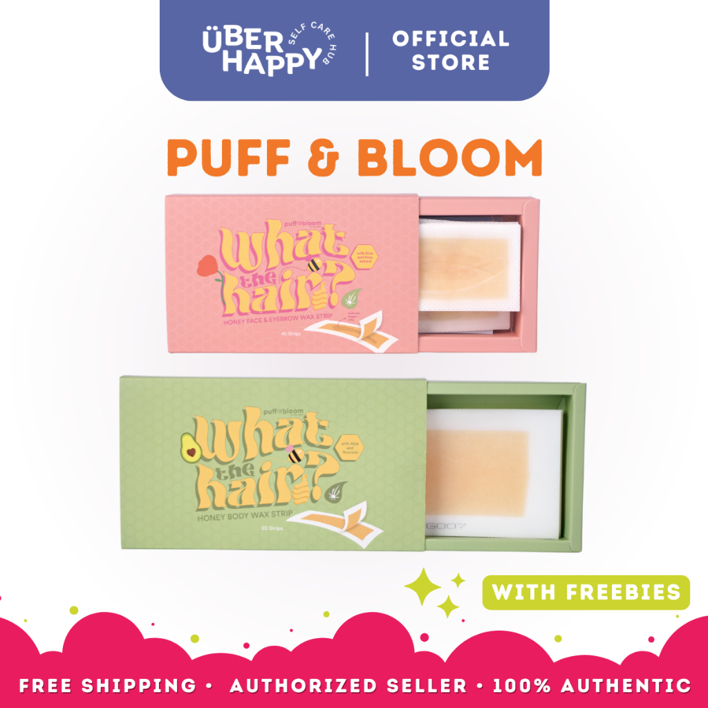 [WITH FREEBIES] Puff & Bloom | What The Hair Wax Strip | Shopee Philippines