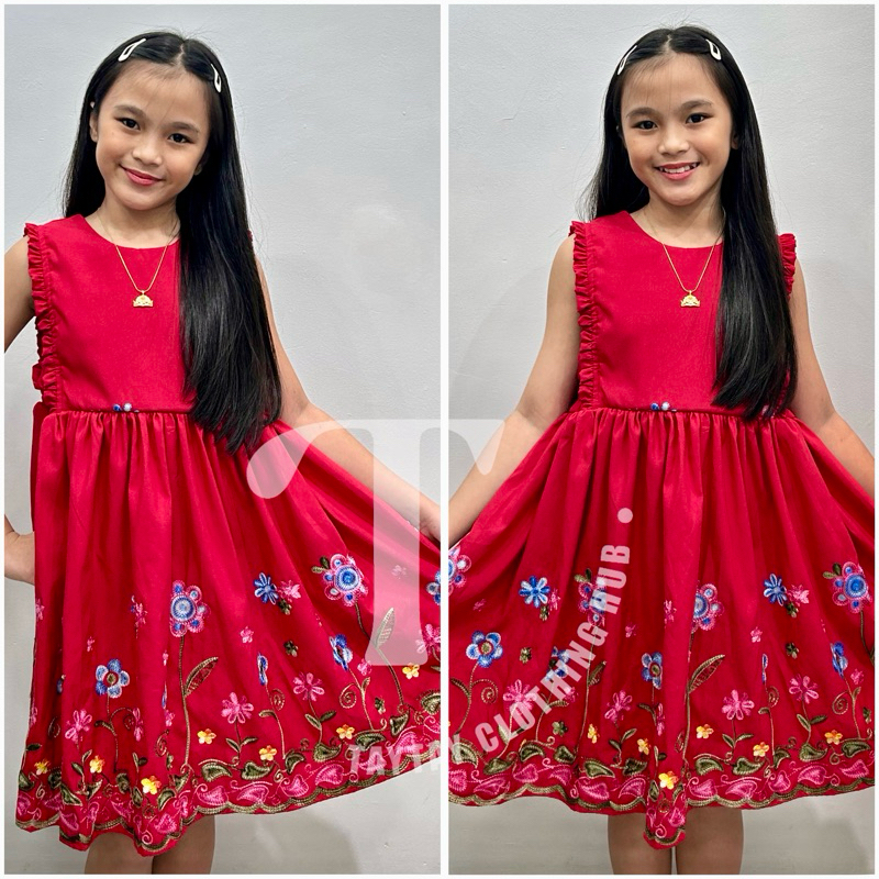 Bettina XS/S/M/L (6m-9y/o) Side Ruffles Dress | Shopee Philippines