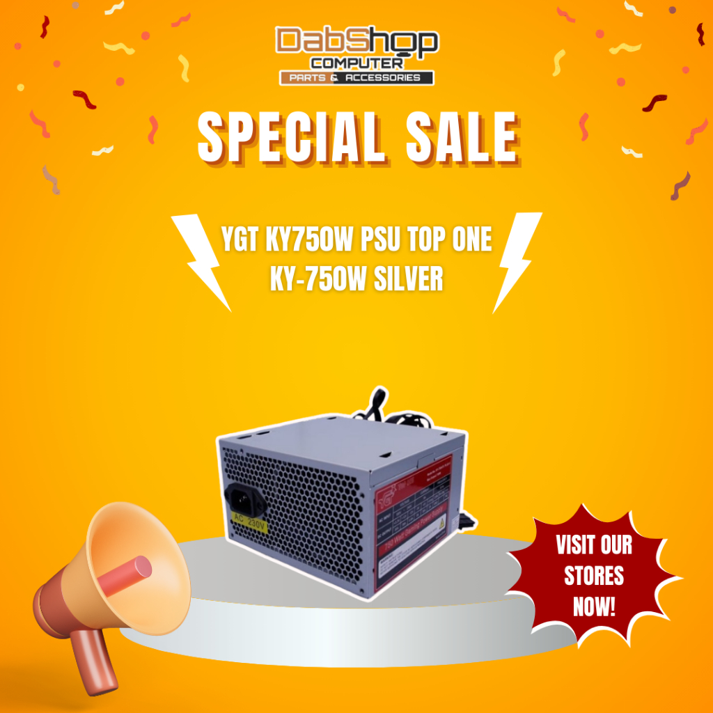 YGT KY750W PSU TOP ONE KY-750W SILVER | Shopee Philippines