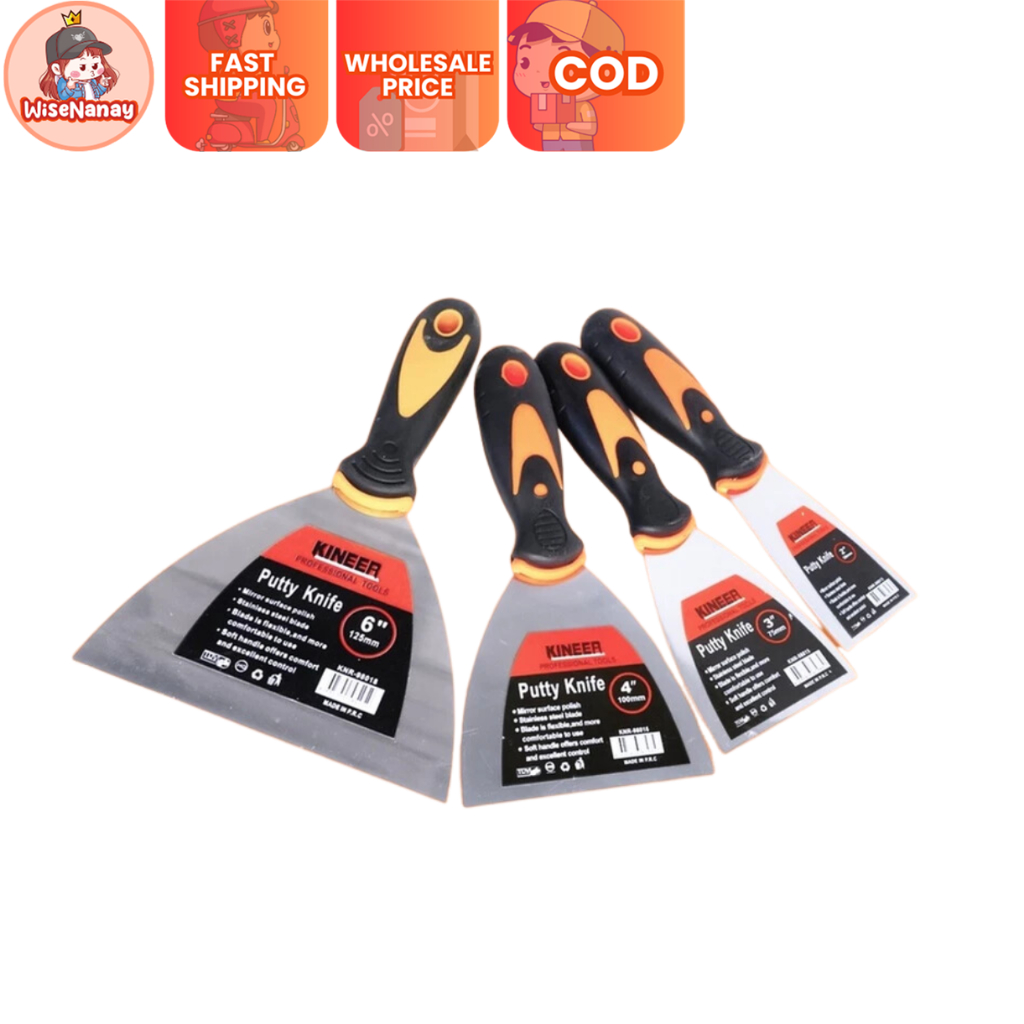 WiseNanay Putty Knife w/ Handle - Stainless Steel Masilya | Shopee ...