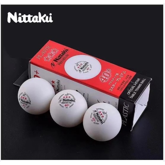 3pcs 1BOX Only Nittaku Premium JAPAN 40+ Ball Original table tennis Ball Authentic Pingpong ...