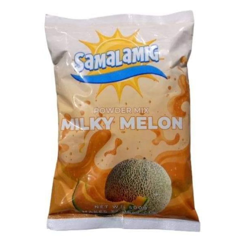 SAMALAMIG POWDER MIX MILKY MELON FLAVOR 1/2 KILO | Shopee Philippines
