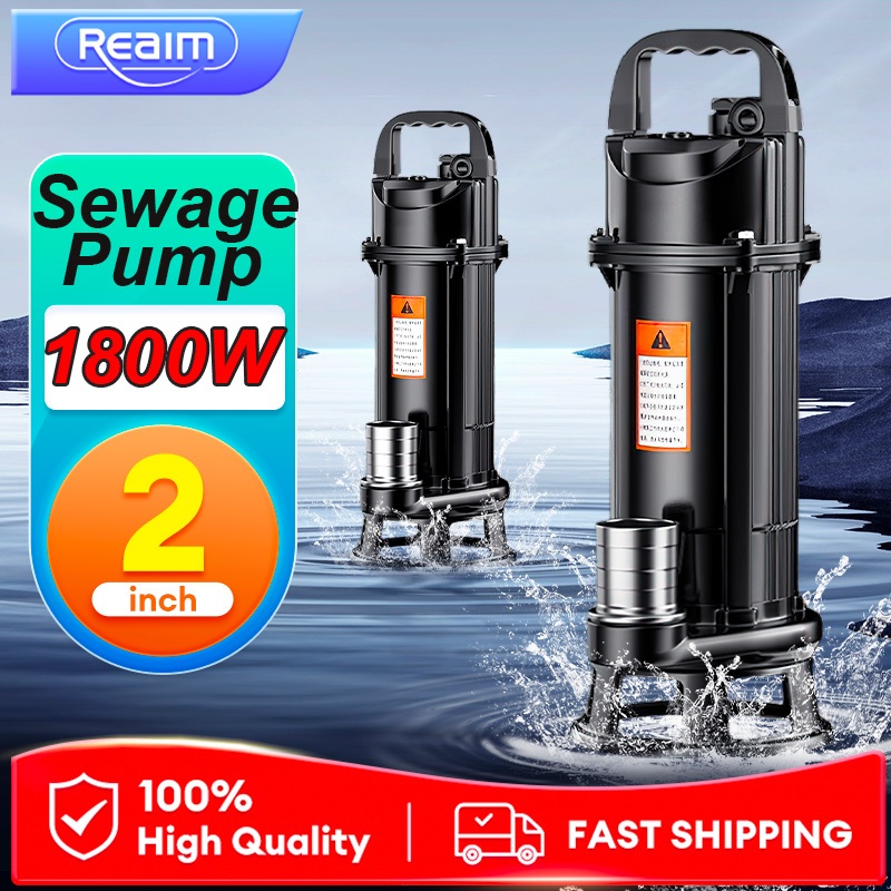 REAIM Submersible Water Pump Heavy Duty Clean Steel Sewage Pump ...
