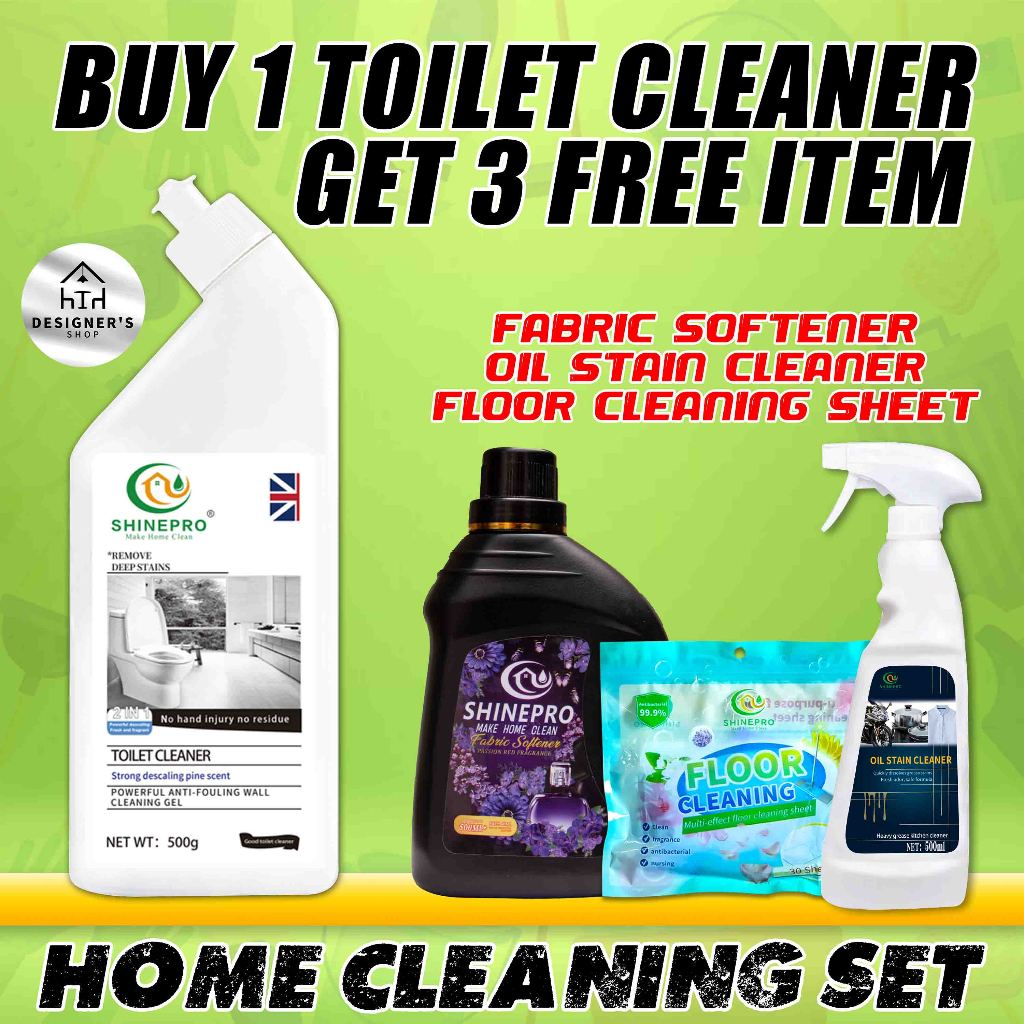 Shinepro Home Clean Buy 1 Get 3, Toilet Cleaner, Oil Cleaner, Floor ...