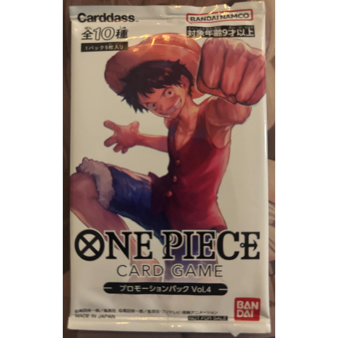 One Piece TCG | Promo Standard Battle Pack Vol. 4 5 pcs pack | Shopee ...