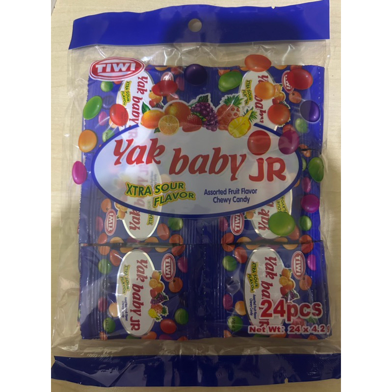 Tiwi Yak Baby Jr, extra sour flavor, 24 pcs per pack | Shopee Philippines