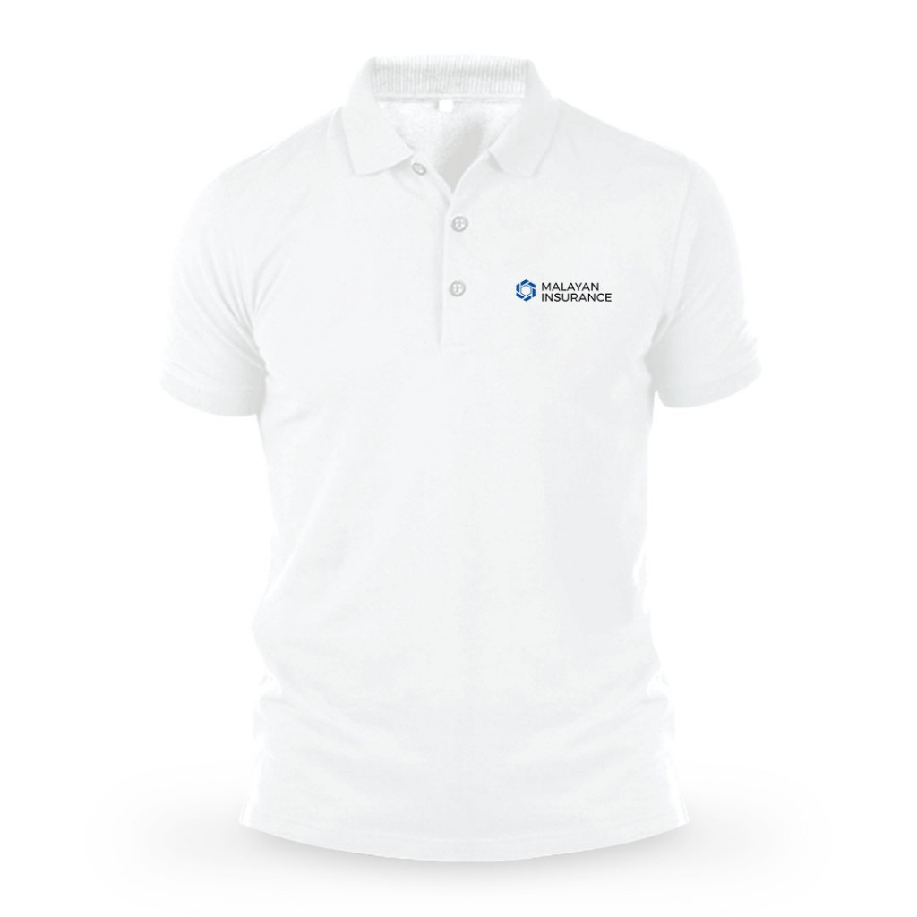 T Shirt Cotton Polo MALAYAN INSURANCE T-Shirt Tshirt Uniform Embroidery ...