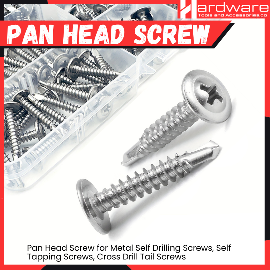 (100PCS) Pan Head Screw for Metal Self Drilling Screws Self Tapping ...