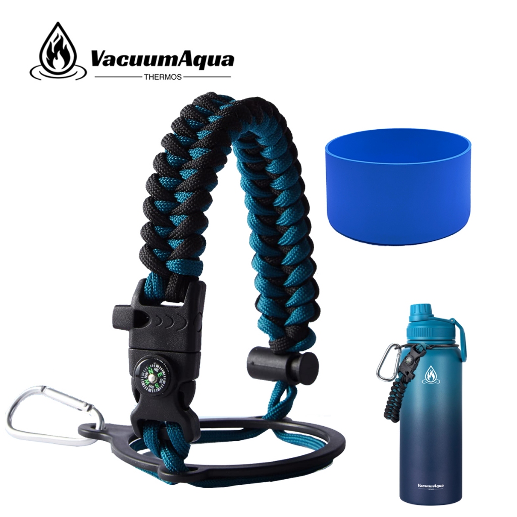 Vacuum Aqua Flask Accessories Rope Handle Silicone Boot For Tumbler Hot ...