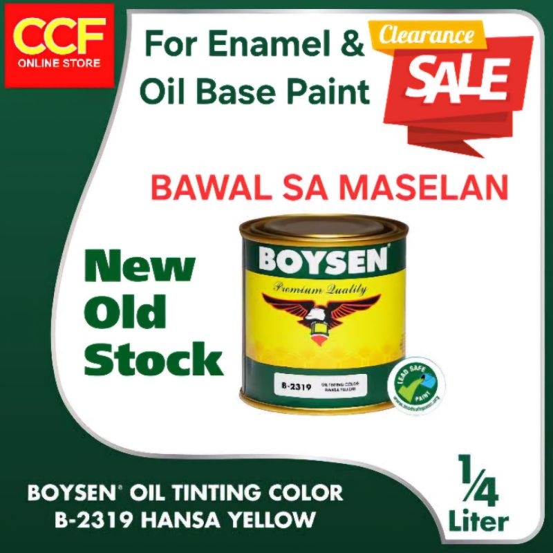 Boysen Tinting Color Hansa Yellow 1/4 Liters | Shopee Philippines