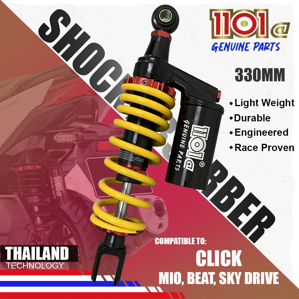 Motolab CLICK, MIO, BEAT Adjustable 330MM Motorcycle Rear Shock ...