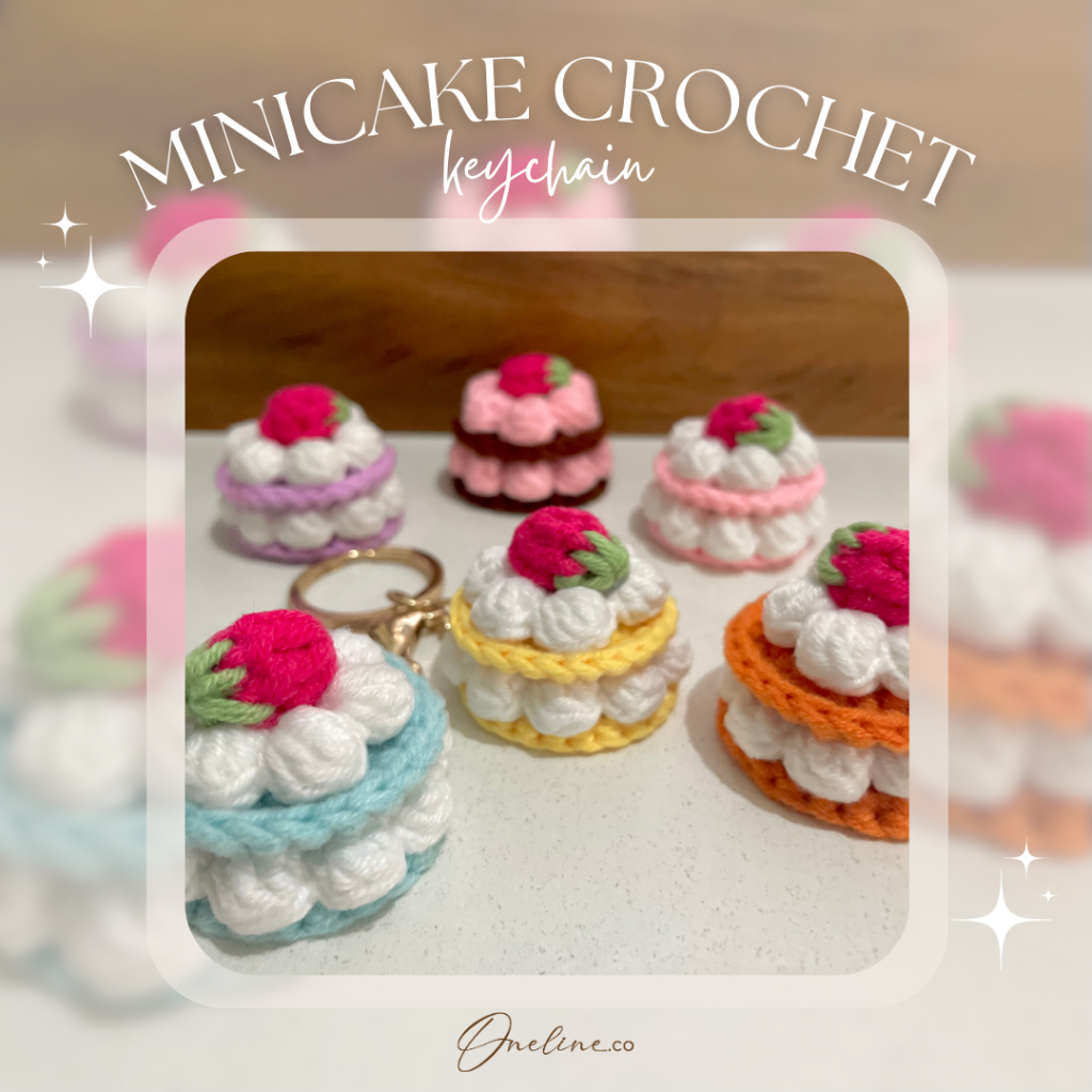 MINI CAKE CROCHET keychains | Shopee Philippines