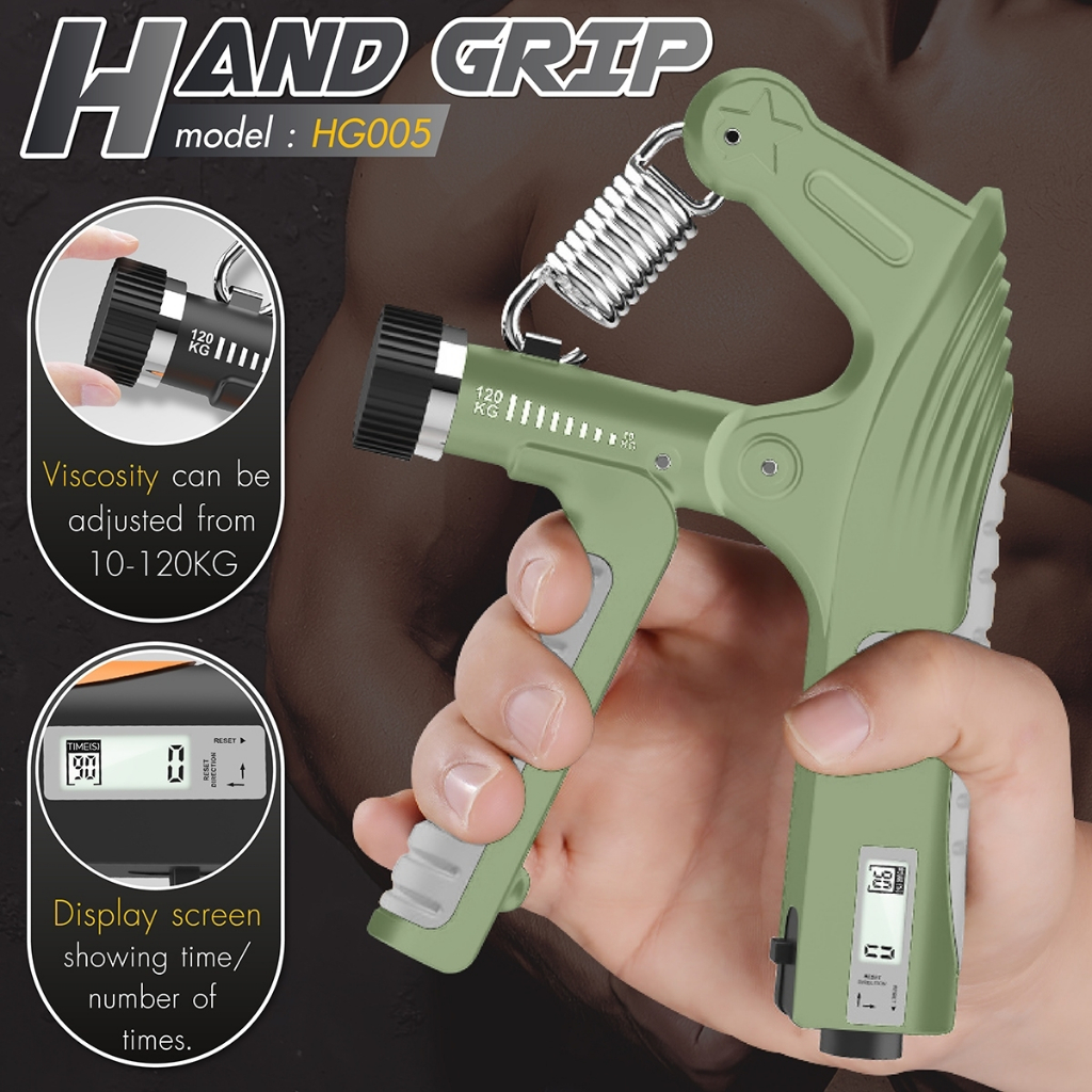 B&G Gripper R-Shape Adjustable And Countable Hand Grip Strength ...