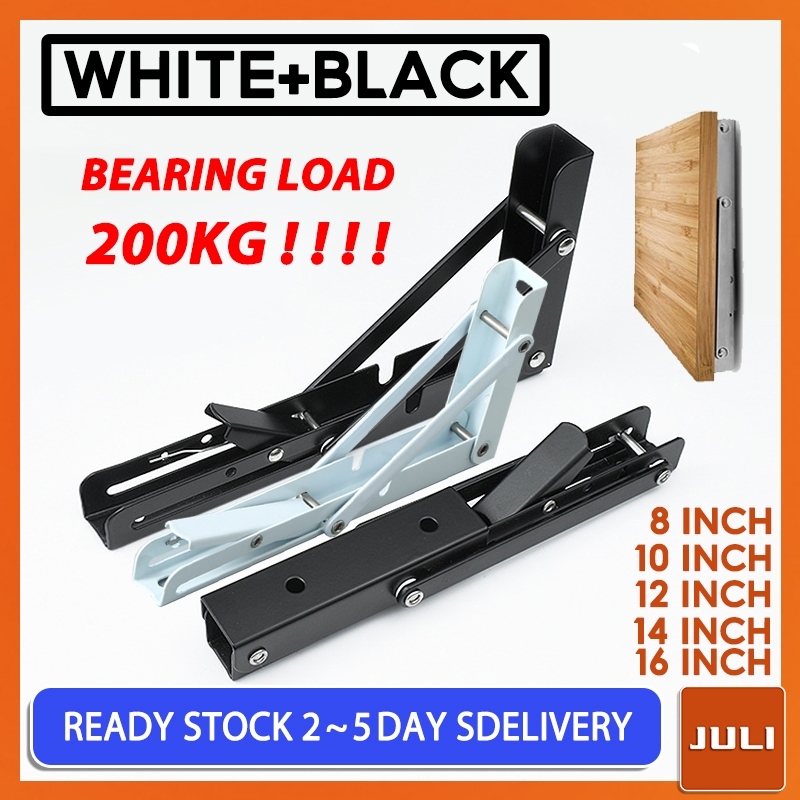 【2PCS+Screw】 Folding Bracket Folding Table Bracket Wall Mounted ...