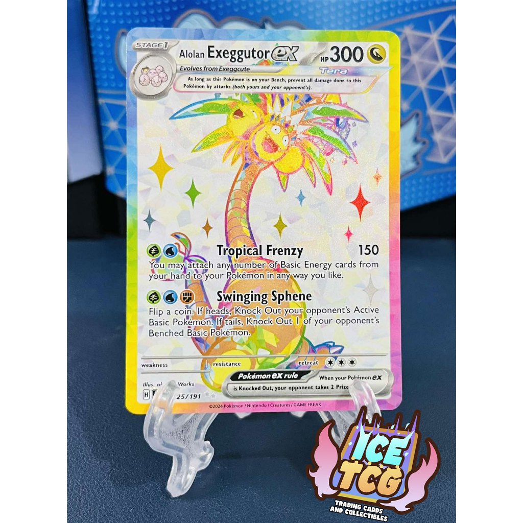 Alolan Exeggutor ex - 225/191 - Full Art Secret Rare (SSP) | Shopee ...