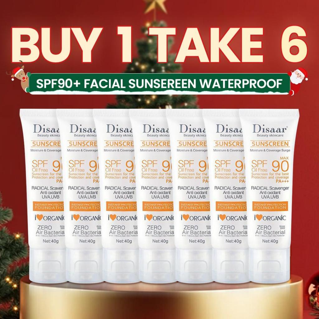 Buy 1 Take 6 Facial Sunscreen Cream SPF 90 PA+++ Skin Repair Summer ...