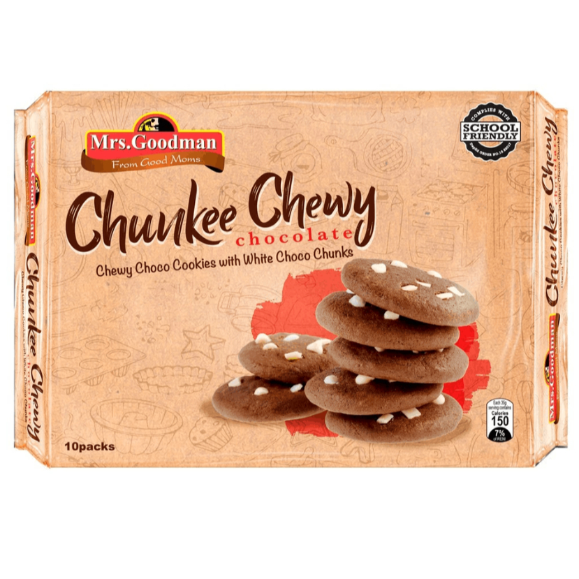 Mrs. Goodman Chunkee Chewy Cookies 10pcs 35g | Shopee Philippines