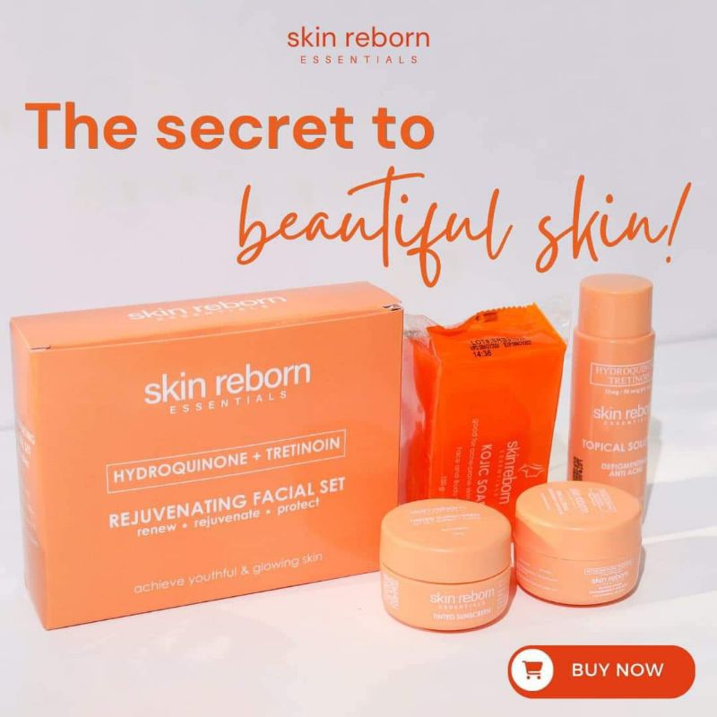 (NEW PACKAGING) Skin Reborn Rejuvenating Set 4in1(HYDROQUINONE ...