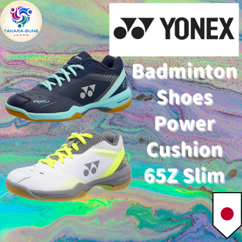 Yonex Badminton Shoes Power Cushion 65Z Slim Color: Navy/Sax (096 ...