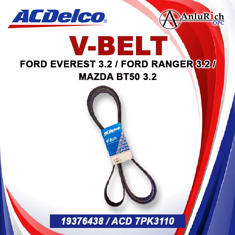 ACDELCO V-BELT for Ford Everest 3.2 / Ford Ranger 3.2 / Mazda BT50 3.2 ...