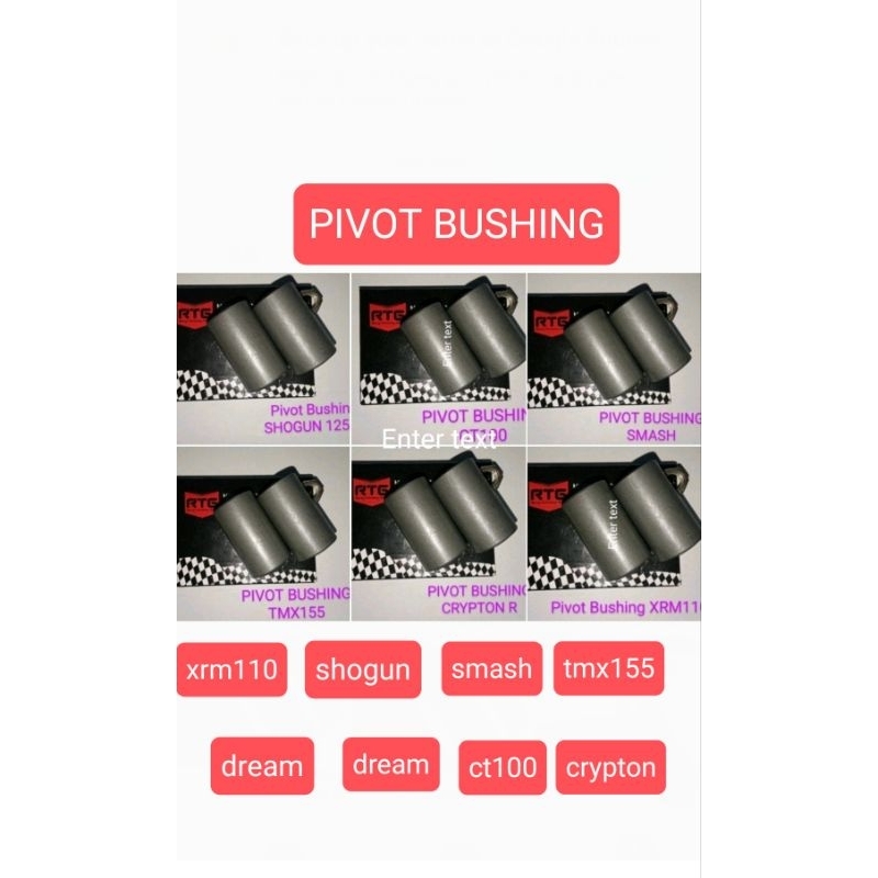 PIVOT BUSHING 1 set 2 pcs (swing arm bushing) FOR MOTORCYCLE OEM HI ...